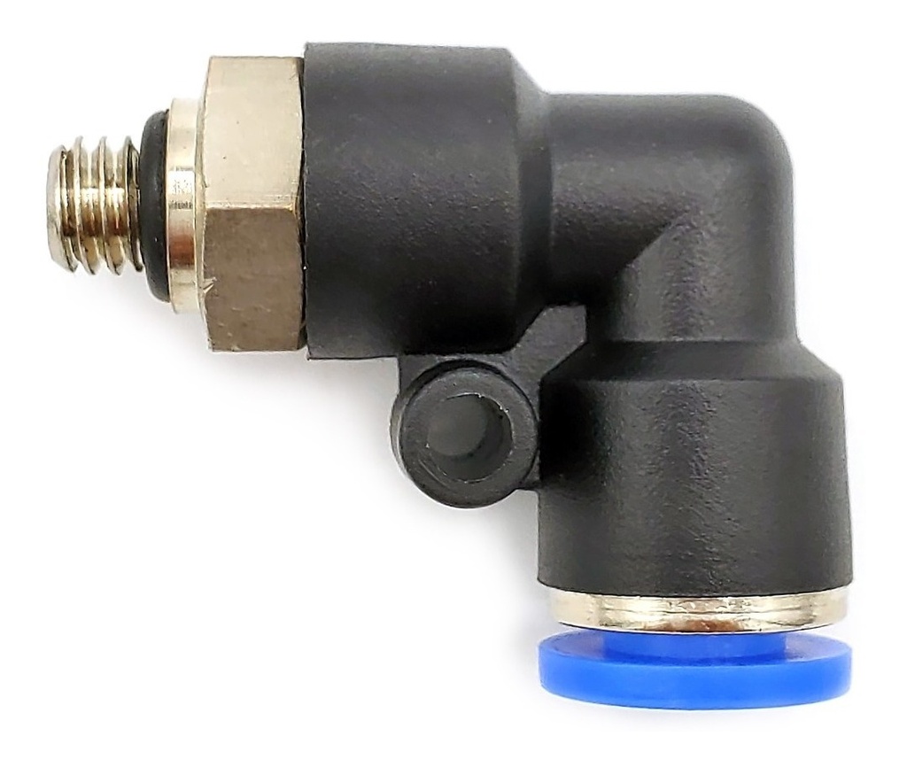 10 Pz De Conector/racor Rápido Neumático Codo M6 X 1/4 | Instrutek